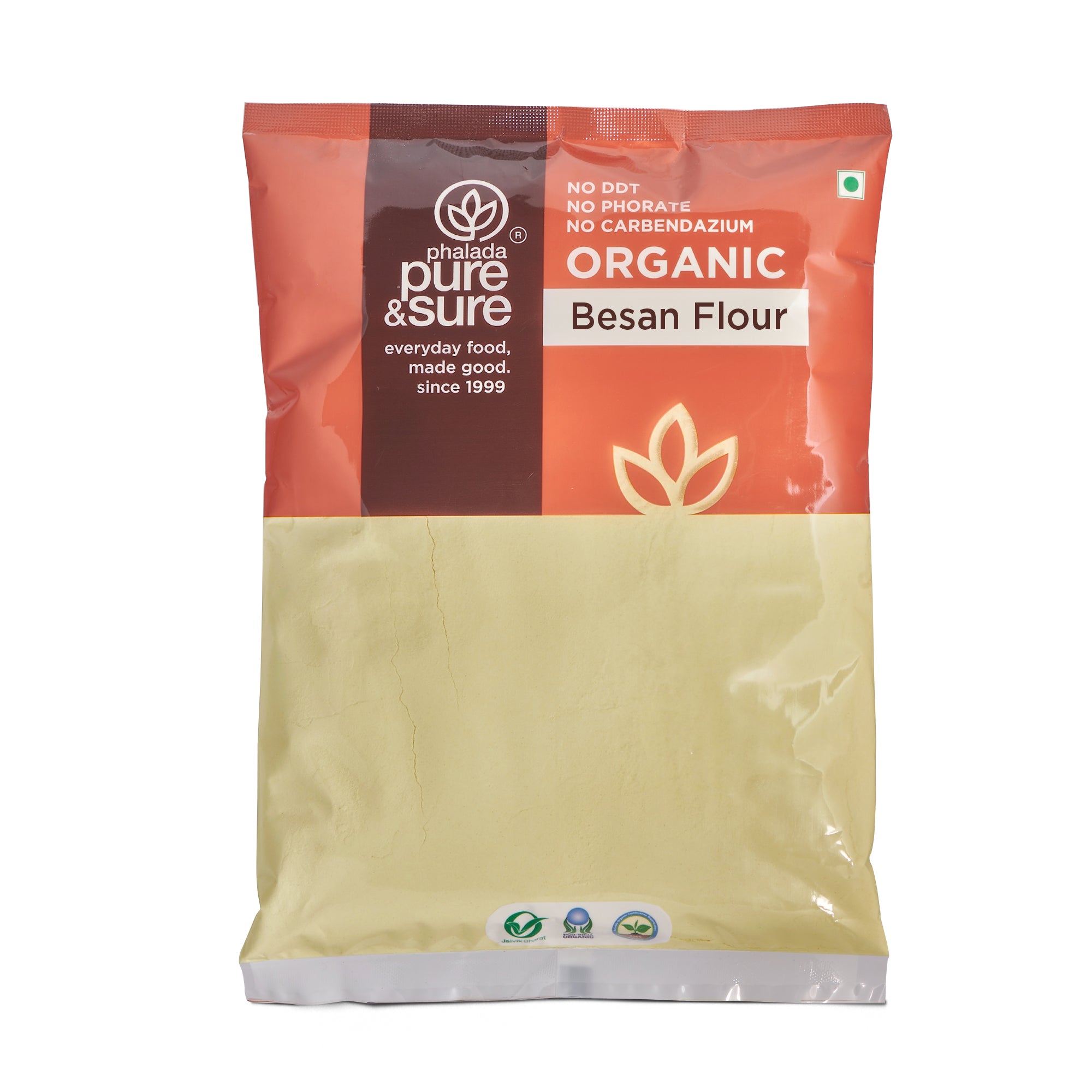 Buy Pure Organic Besan Flour (1kg) Online | Pure & Sure
